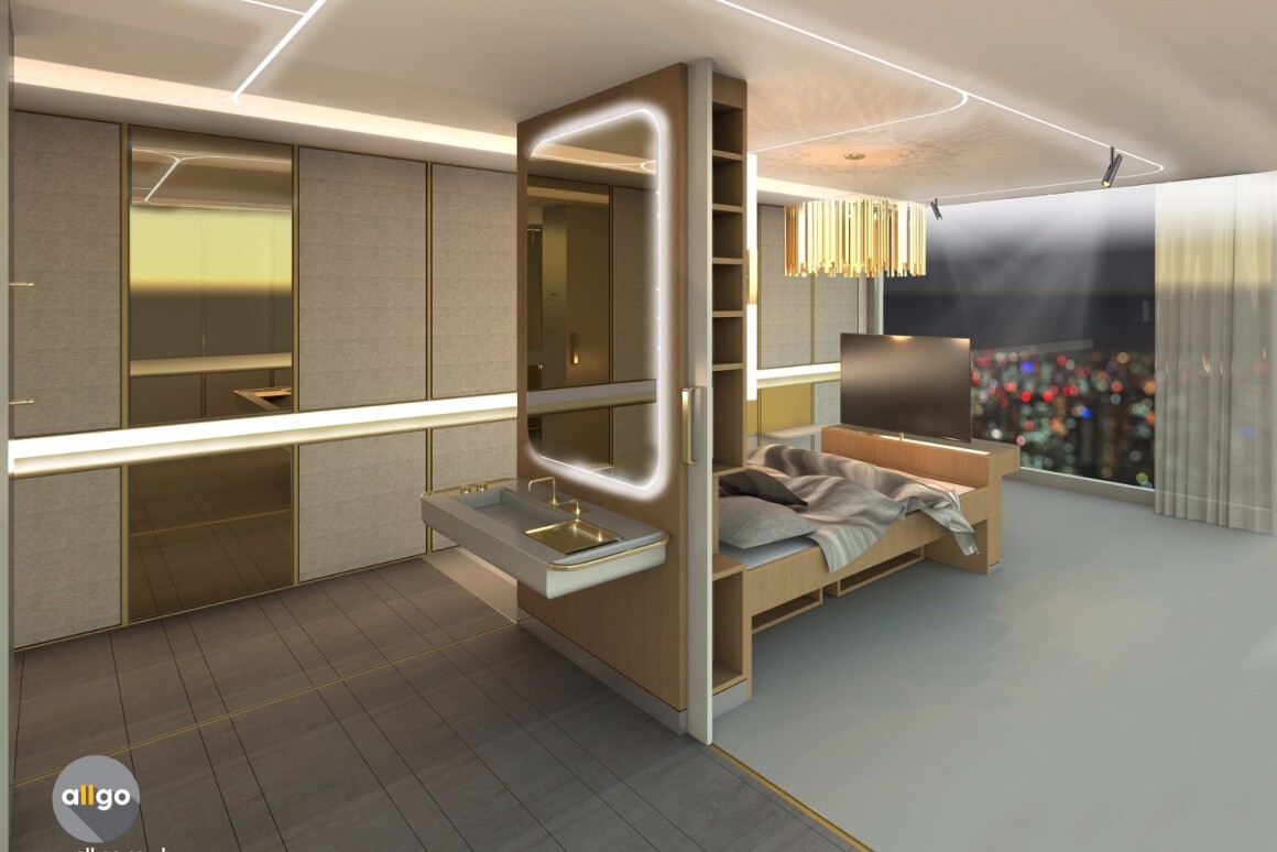 Accessible hotel room concept balances form with function