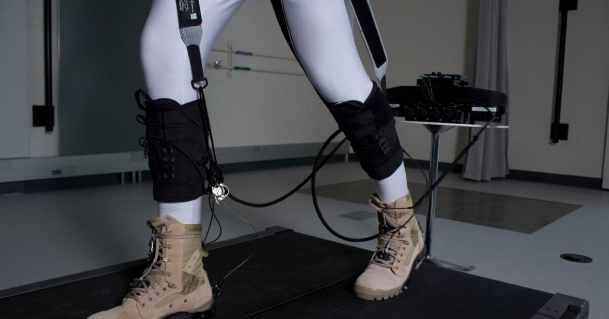 Harvard's exosuit asks walkers to give only 77 percent