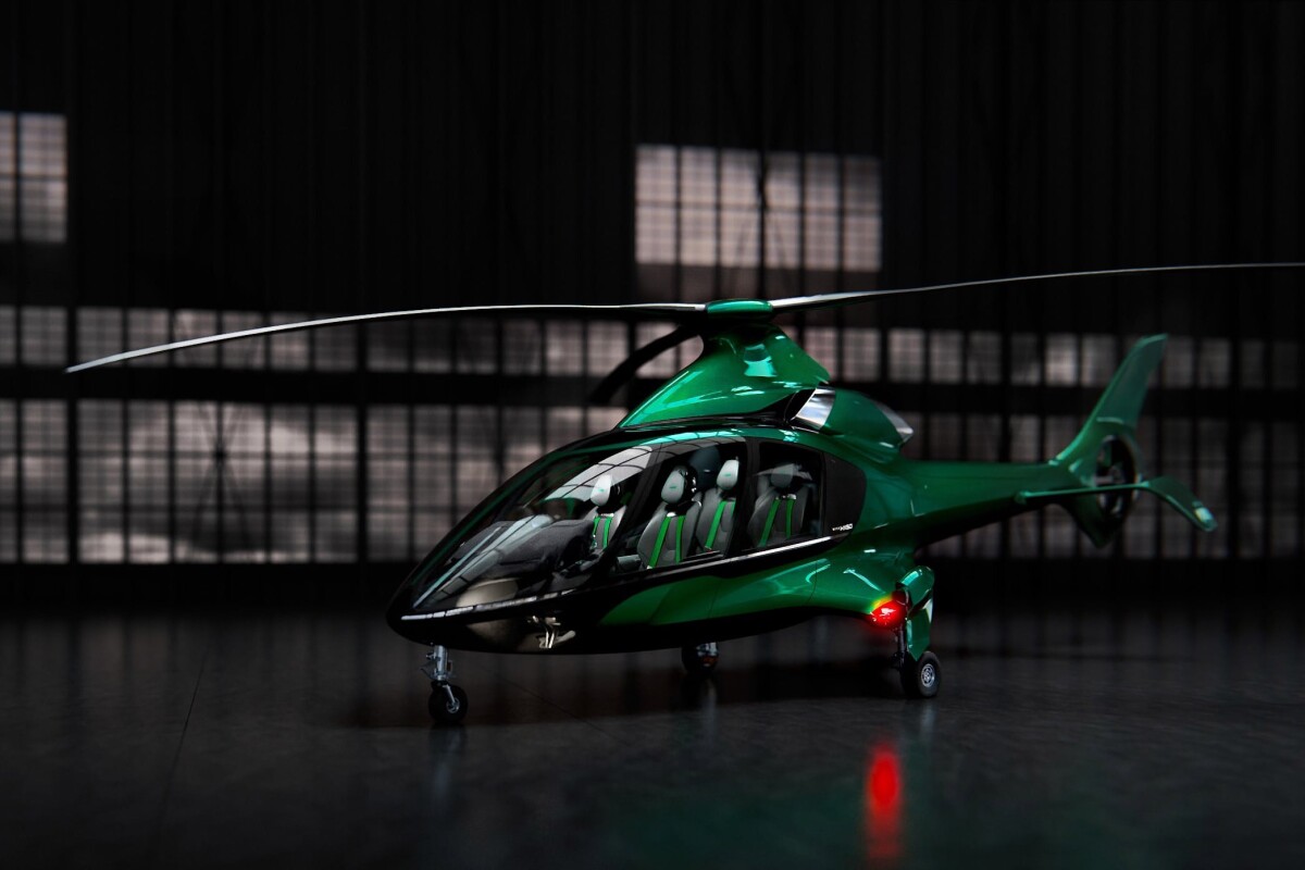 green helicopter