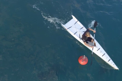 Folding kayak is made to go flat-out
