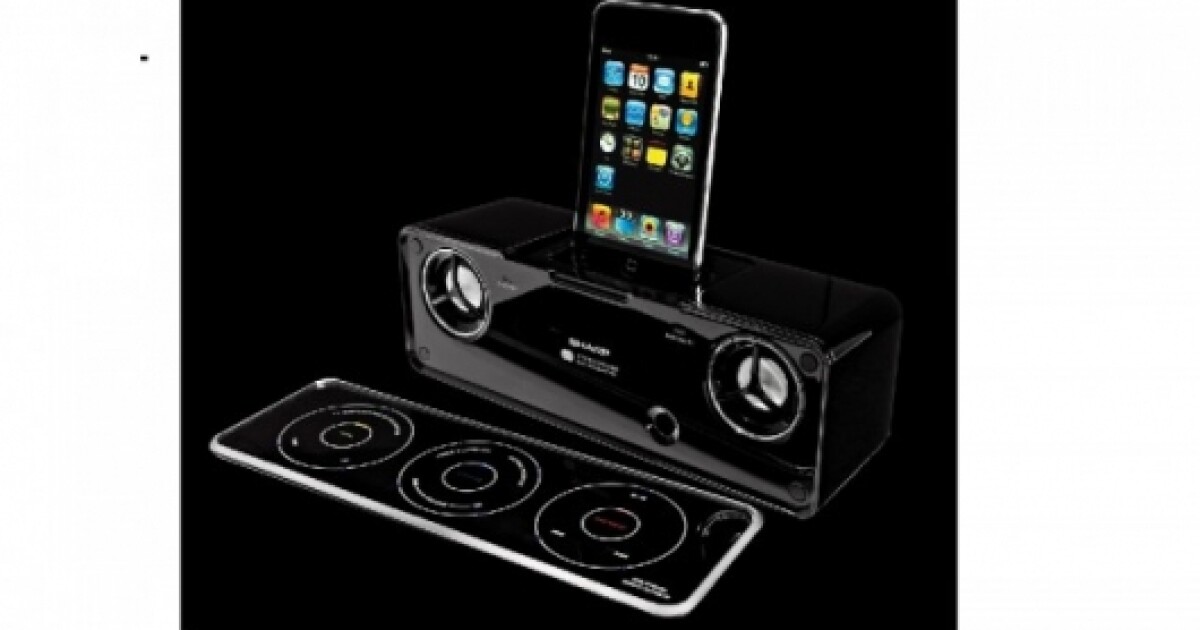 Sharp DK-AP8 docking system adds the right touch
