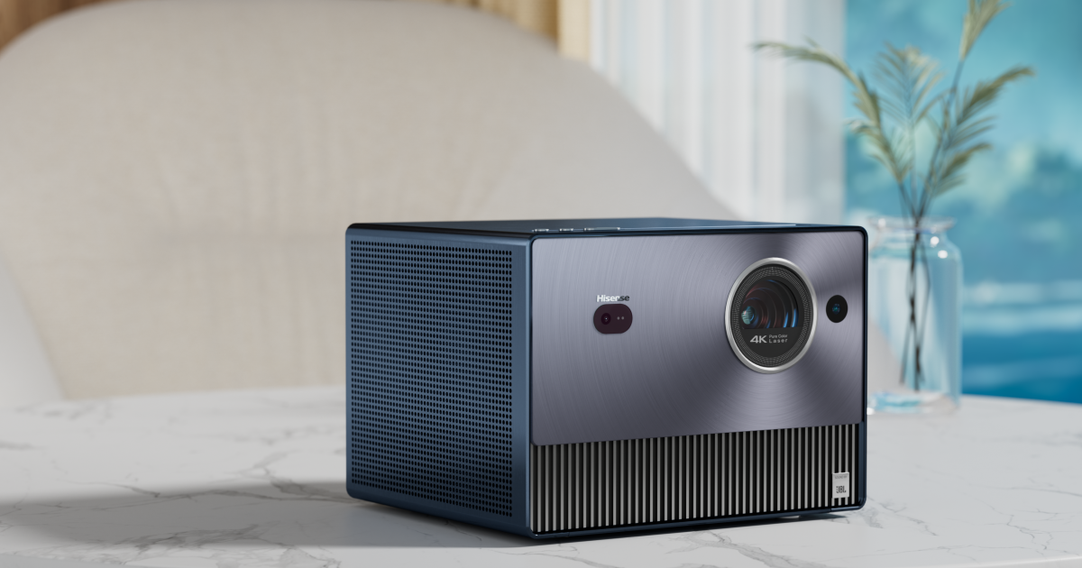 Triple-laser 4K projector rocks JBL speakers for all-in-one entertainment