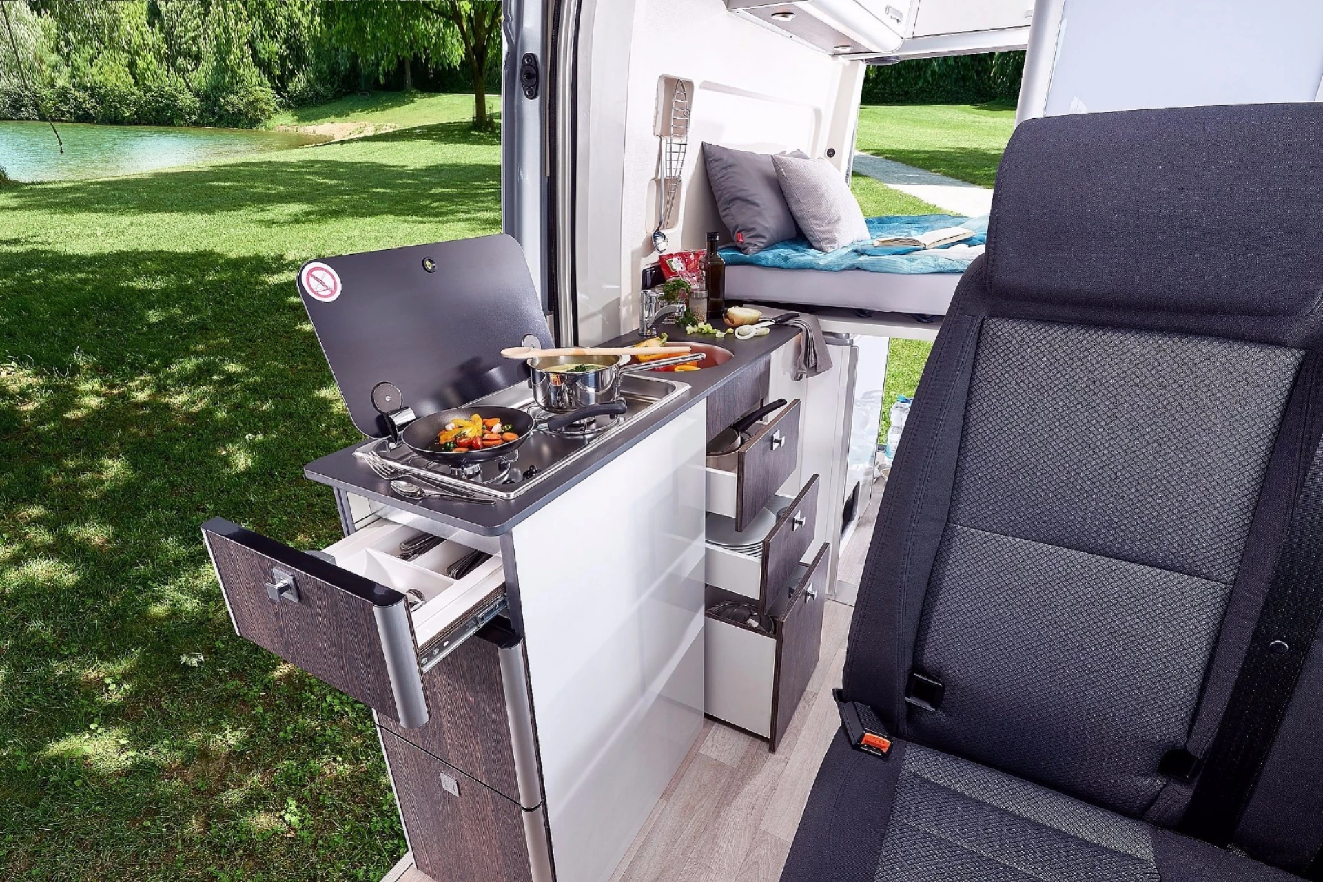 Westfalia's latest Volkswagen camper van literally grows to add foot room