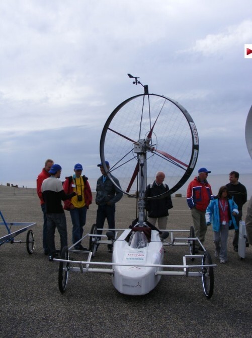 The remarkable first race for wind-powered vehicles