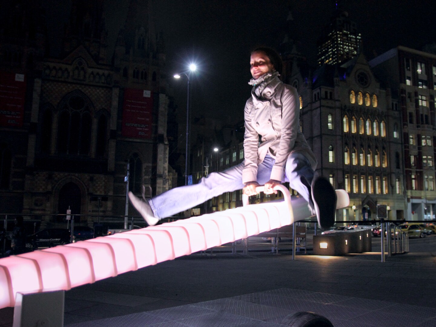 LED seesaw gives illuminated physics lesson … remains fun
