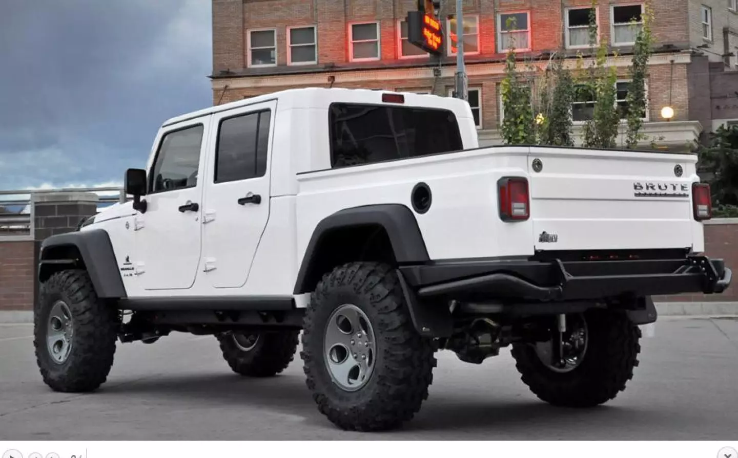 Brute Double Cab four-door Jeep Wrangler pickup conversion