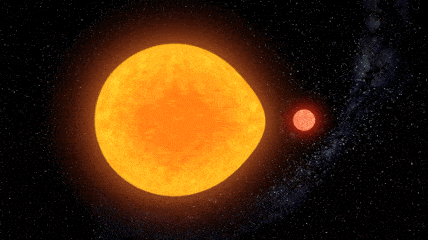 Teardrop-shaped star only twinkles on one side