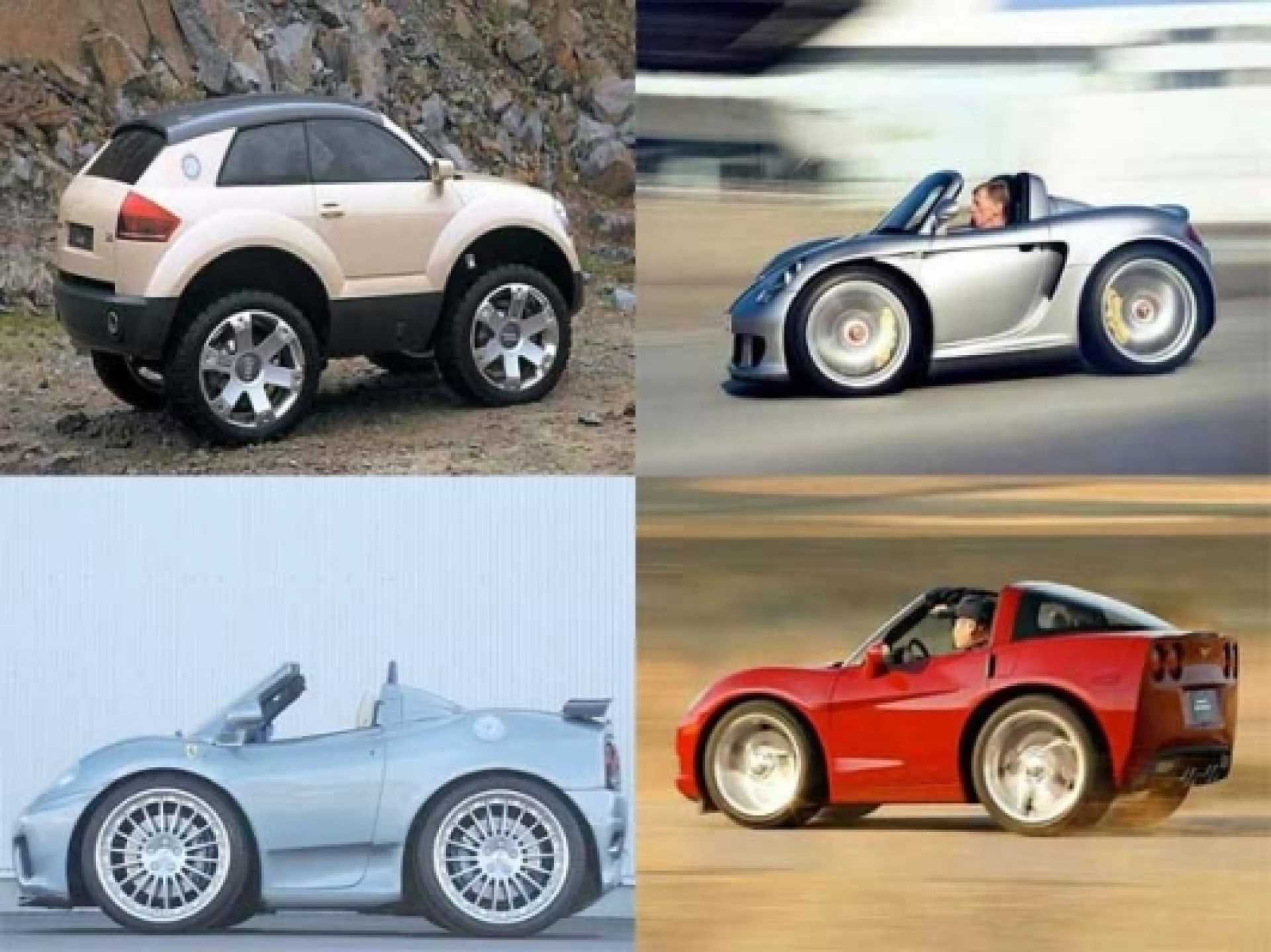 Smart body kits: the smorsche, smerrari, smorvette, smaudi and smamborghini