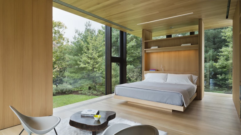 Prefabricated LM Guest House facade built in two days