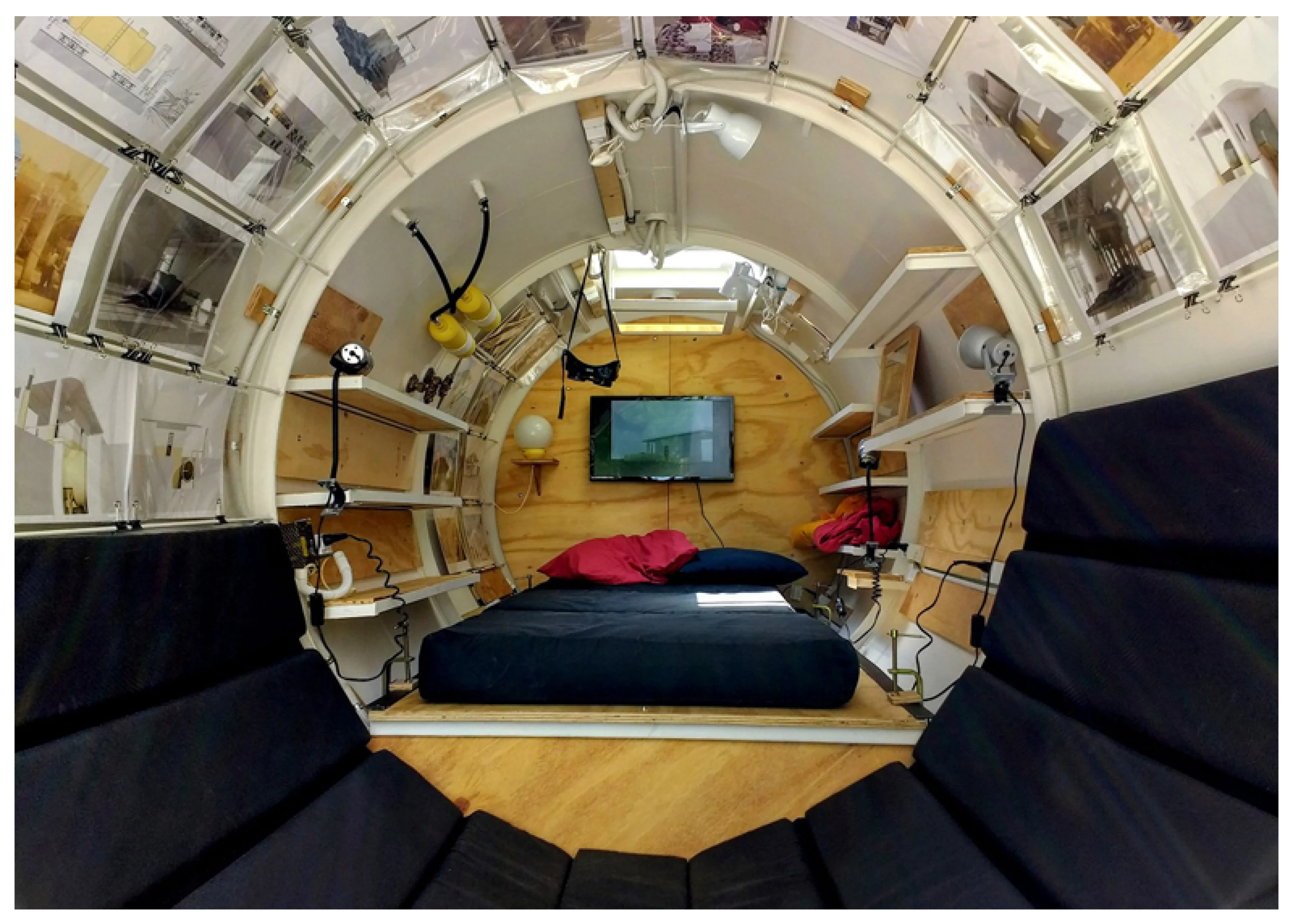 Fuel storage tank transformed into novel micro-shelter
