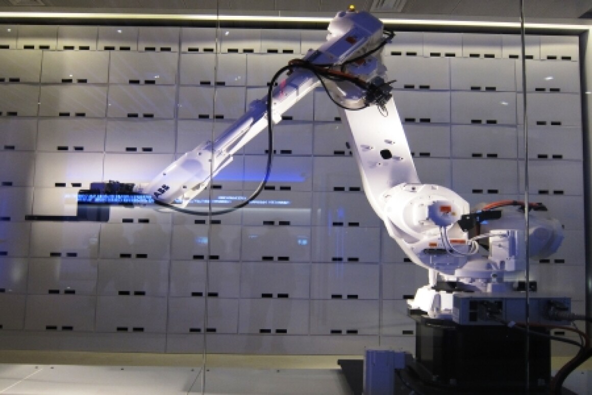 Yotel New York features world's first hotel robotic luggage handler