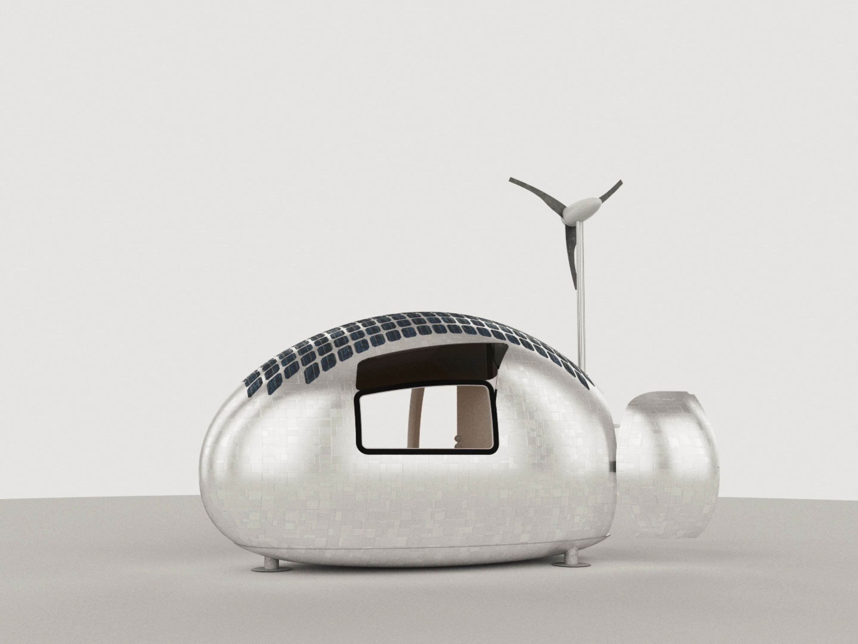 Egg-shaped tiny house hits prototype stage