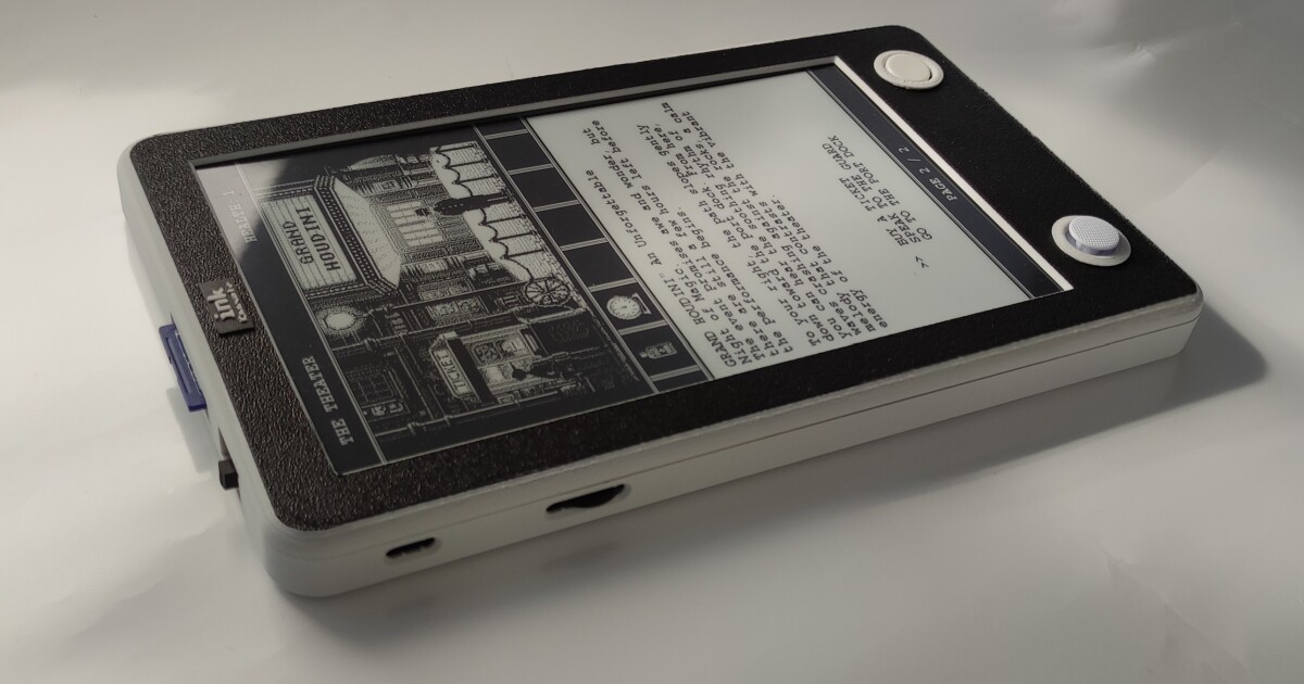 E Ink gaming slate takes you straight back to 80s text adventures