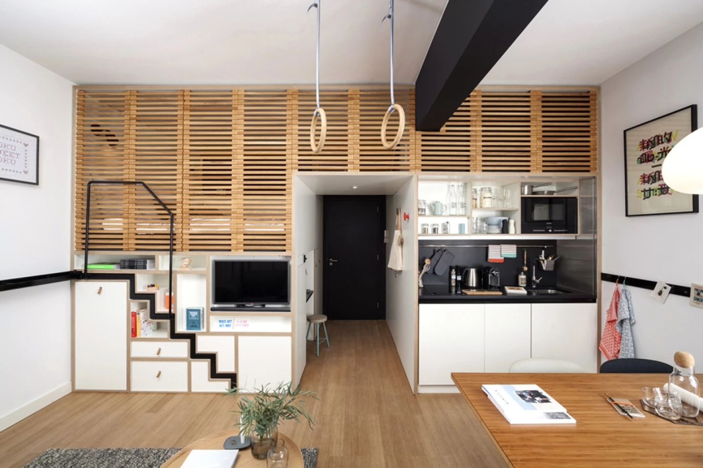Clever features turn cozy loft into comfortable workspace