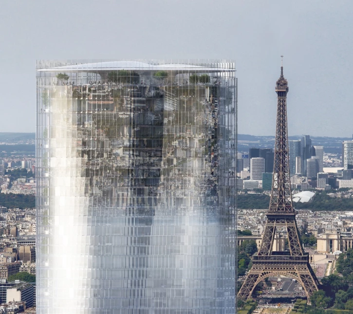 MAD Architects proposes skyscraper that reflects Paris upside down