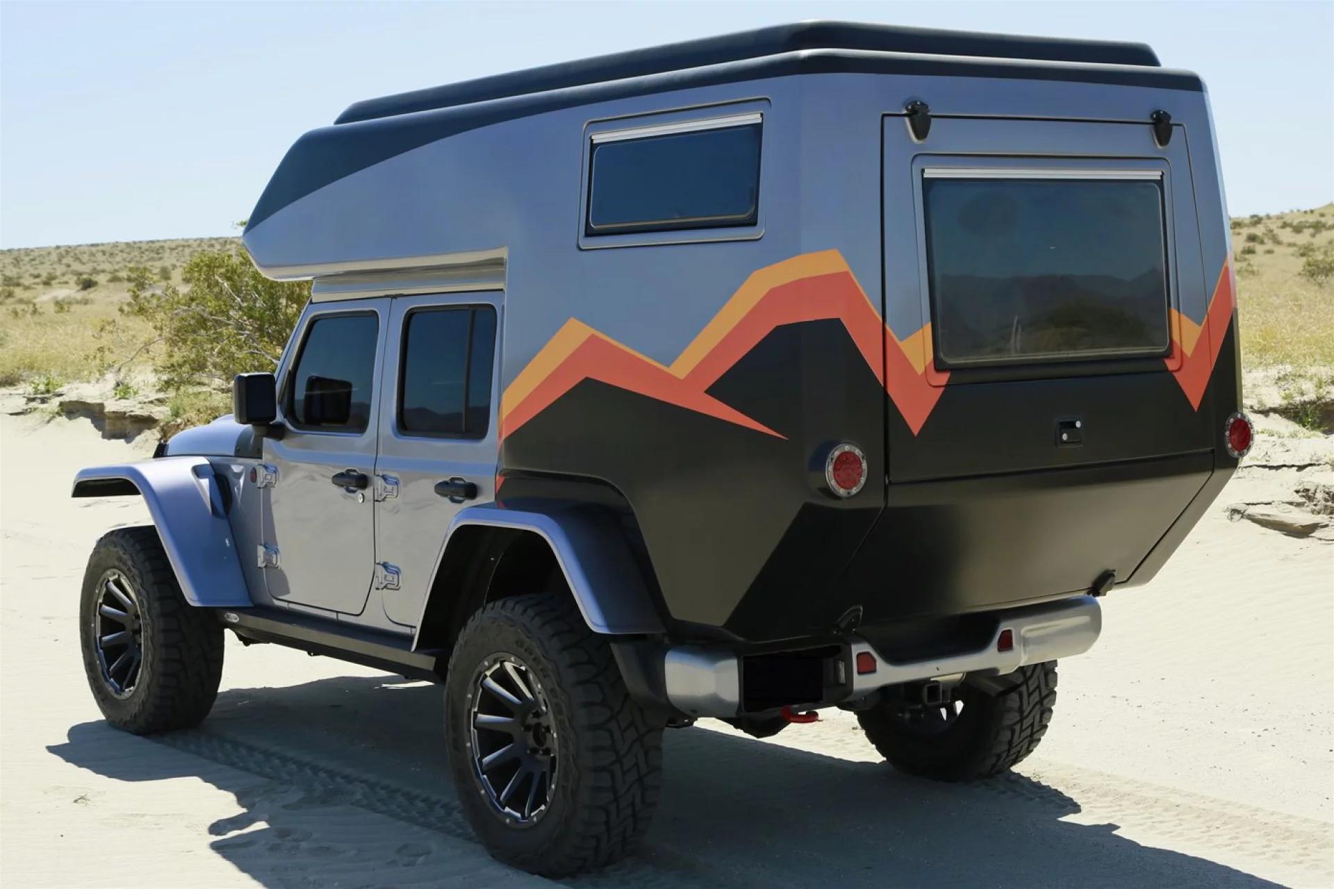 Two Track Jeep Wrangler pop-up 4x4 action campers