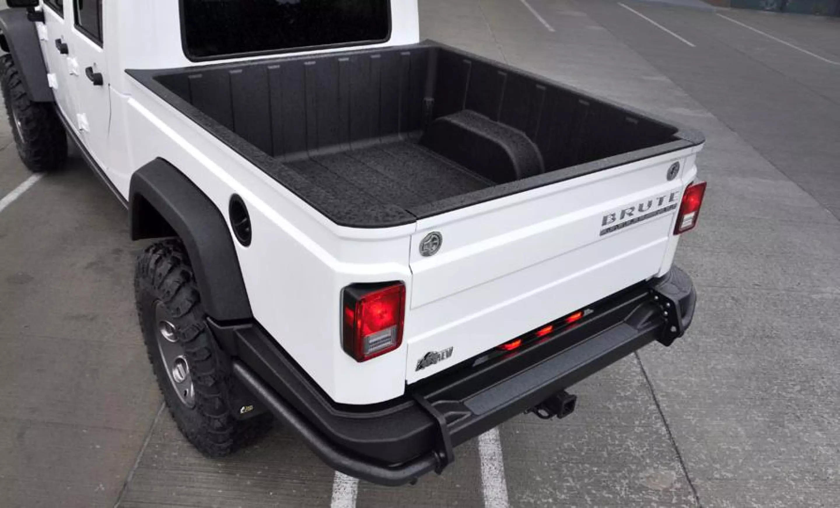Brute Double Cab four-door Jeep Wrangler pickup conversion