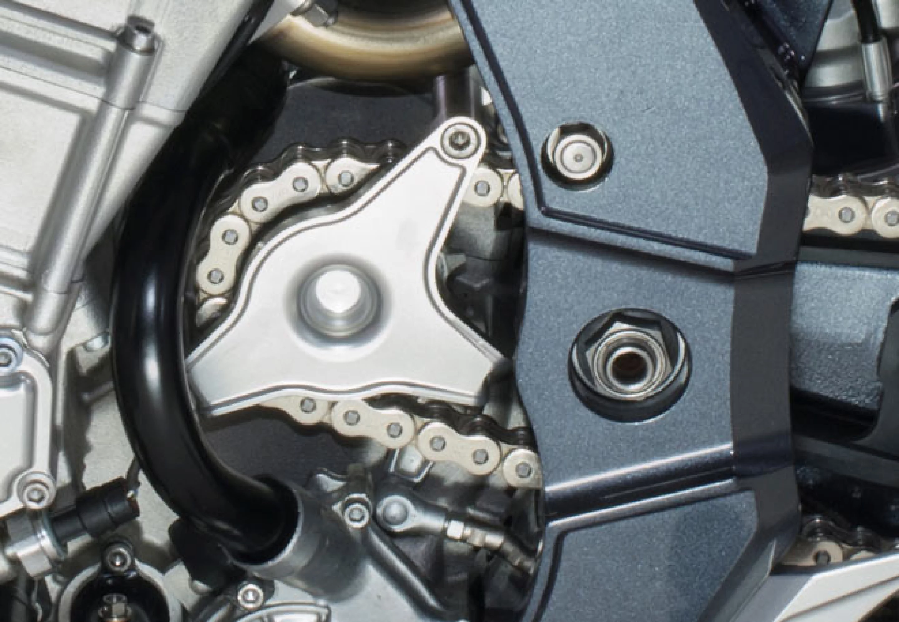 The Aussie-built 2-liter, 334-horsepower PGM V8 motorcycle