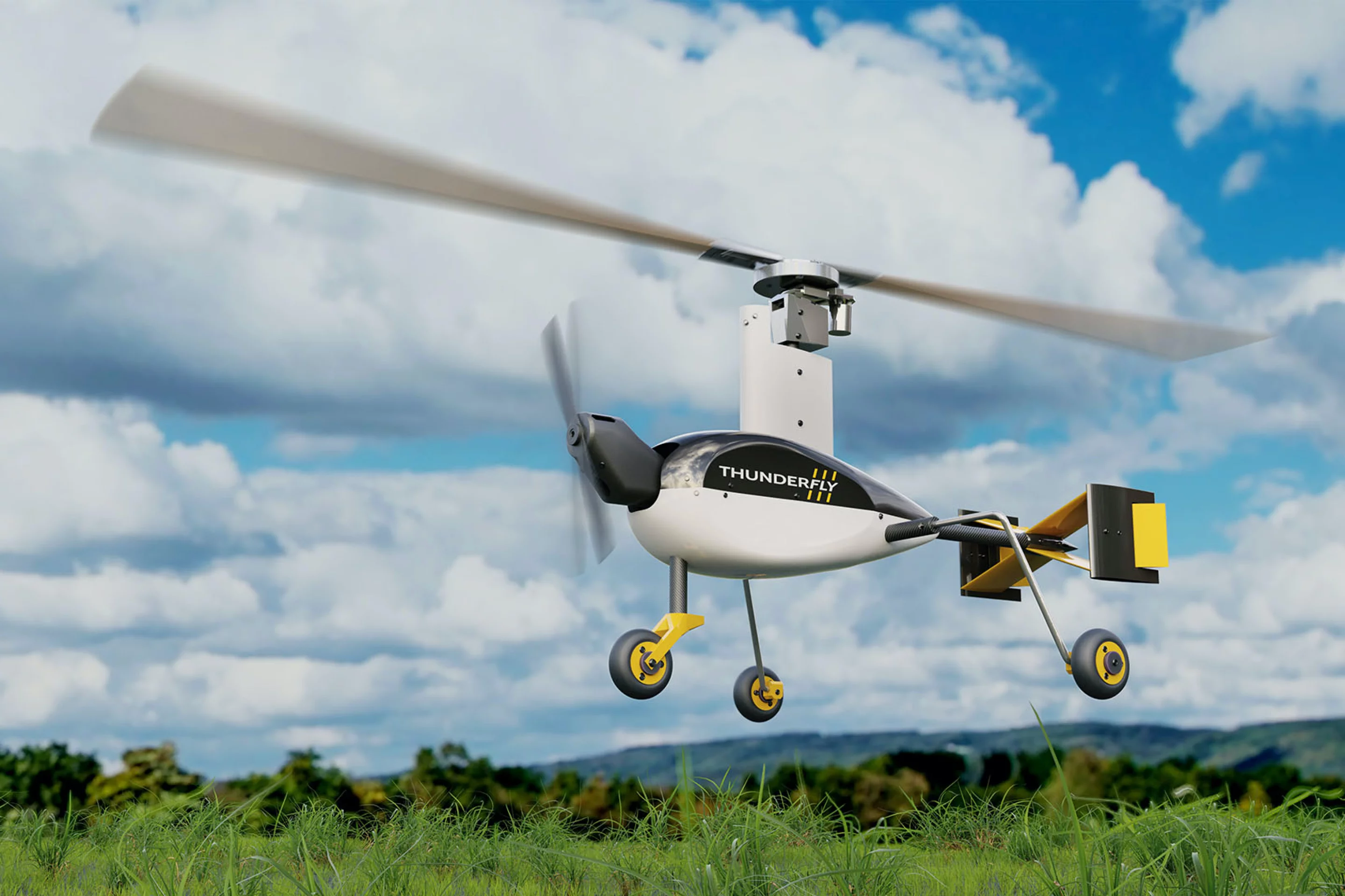 ThunderFly TF-G1 autogyro drone is up for stormy weather