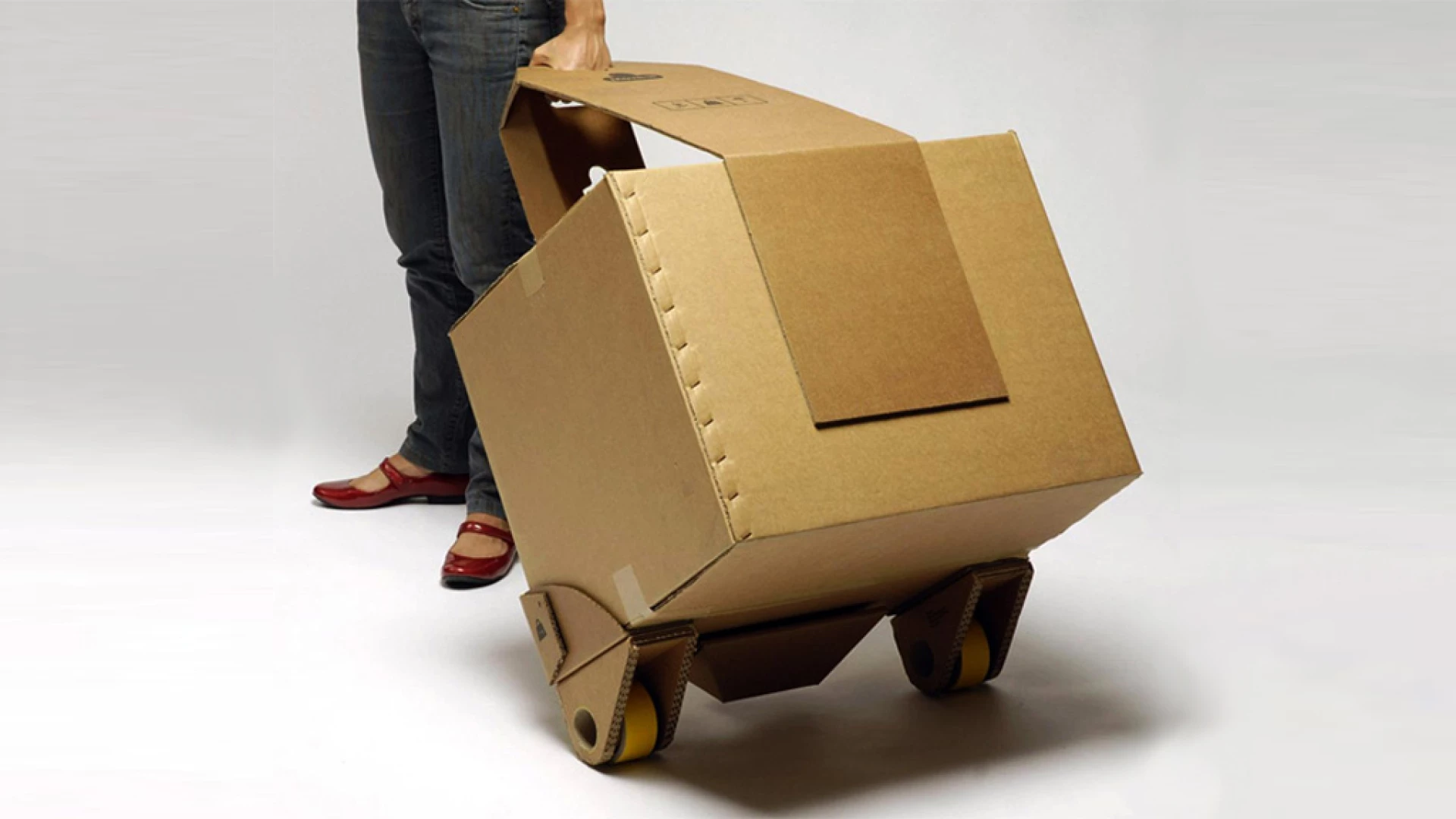Move-it: recyclable, removable cardboard parts that turn a box into a ...
