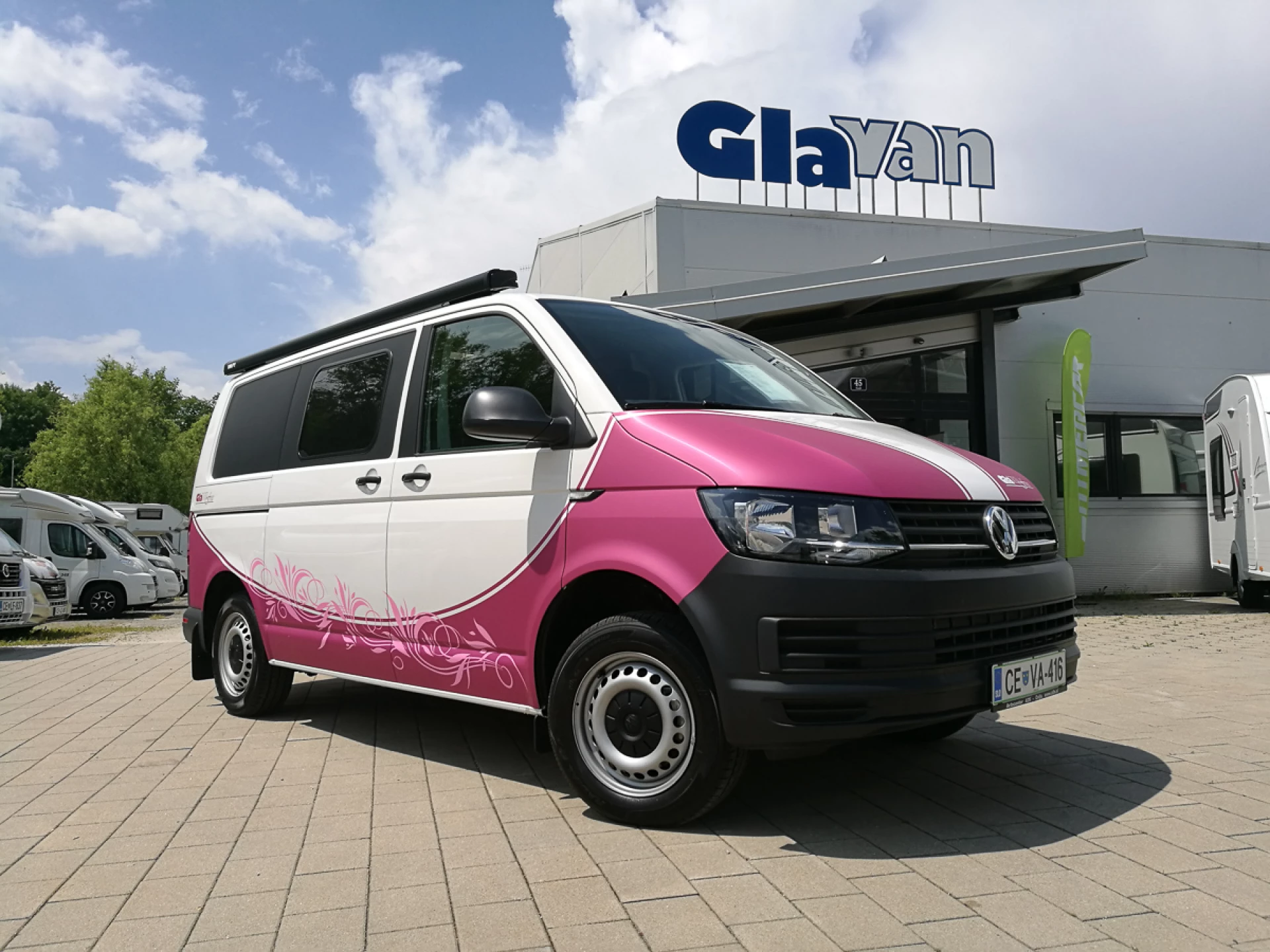 Glavan walls off the VW T6 to create a cozy adventure camper van for two