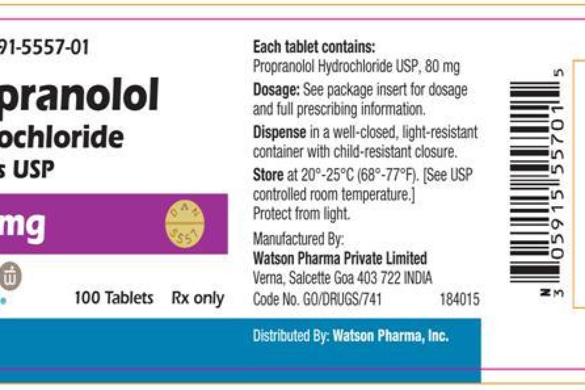 propanol beta blocker