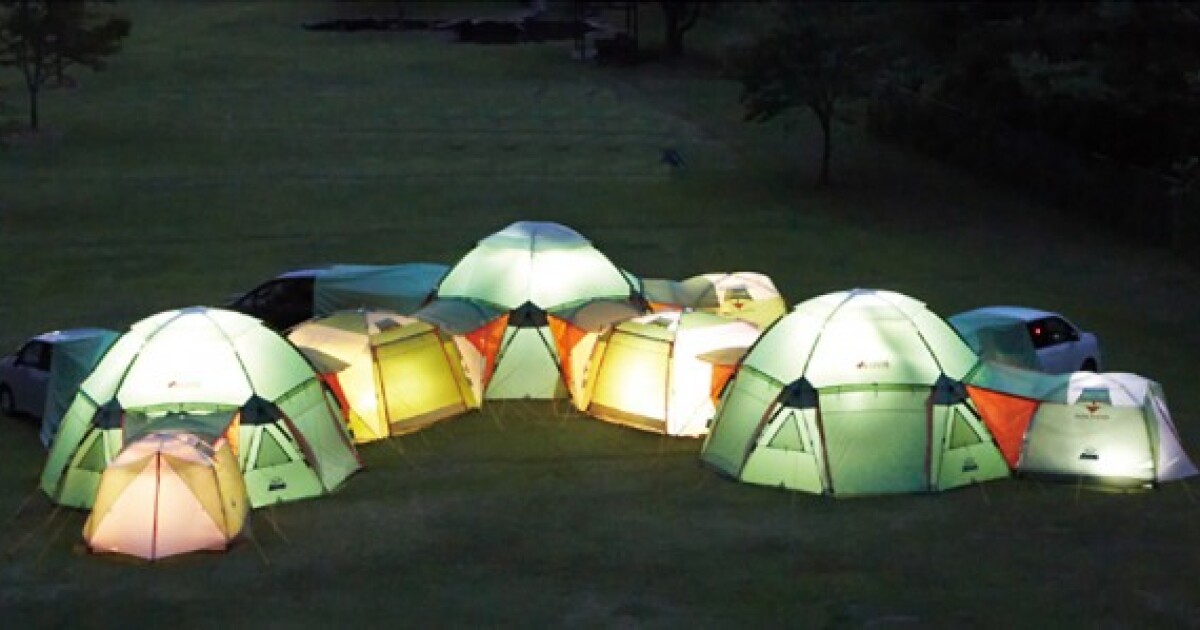 Logos Decagon: the infinitely extendable modular tent