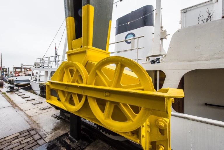 Old harbor crane turned into luxury apartment for four