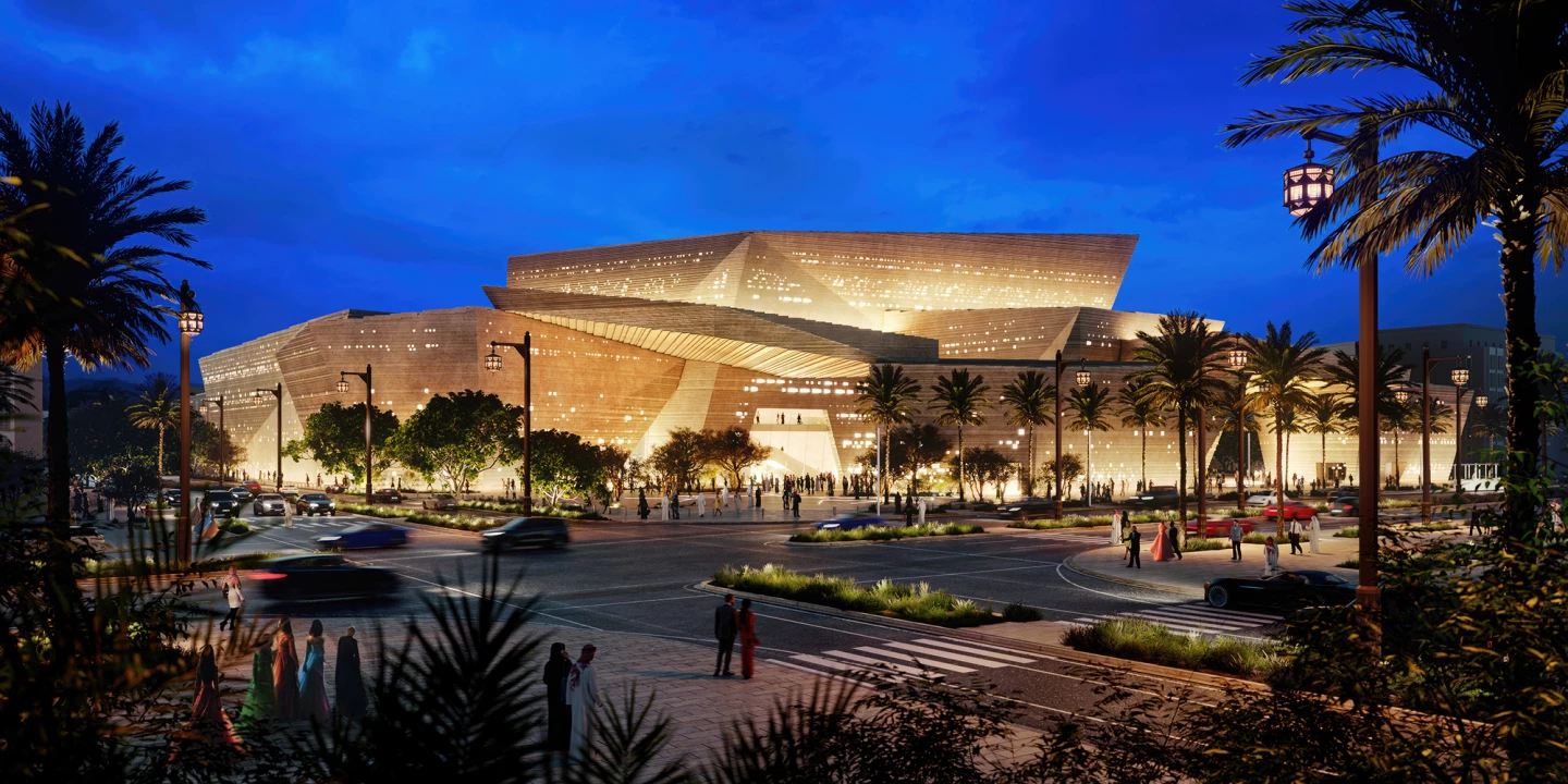 Riyadh opera house riffs on traditional Saudi architecture to stay cool