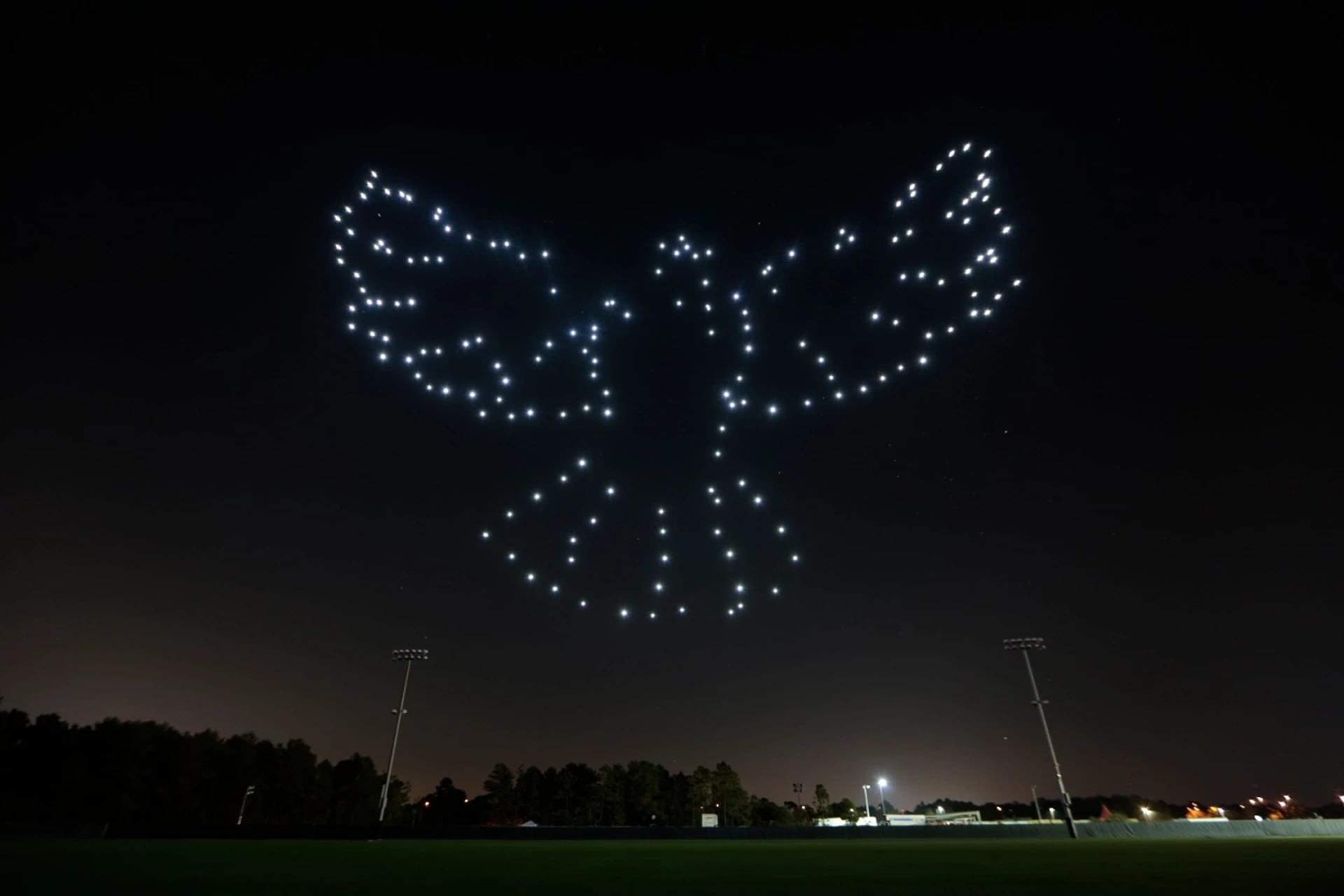 Intel's Shooting Star drones bring flying Christmas lights to Disney World