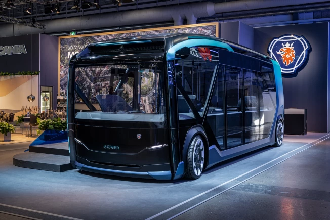 Scania's hoverboard-like modular electric axles transport people by day ...