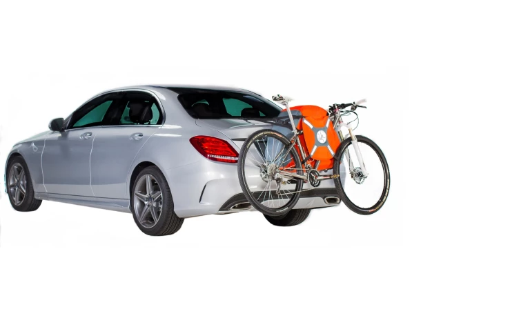 TrunkMonkey bike rack inflates into shape