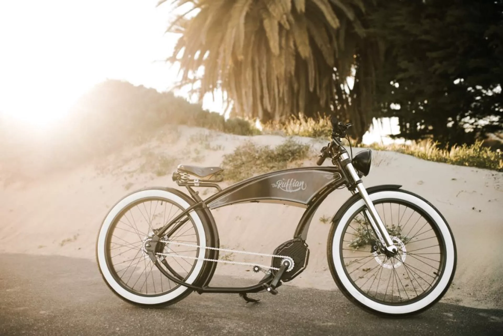 Ruffian is a German e-bike in Californian chopper clothing