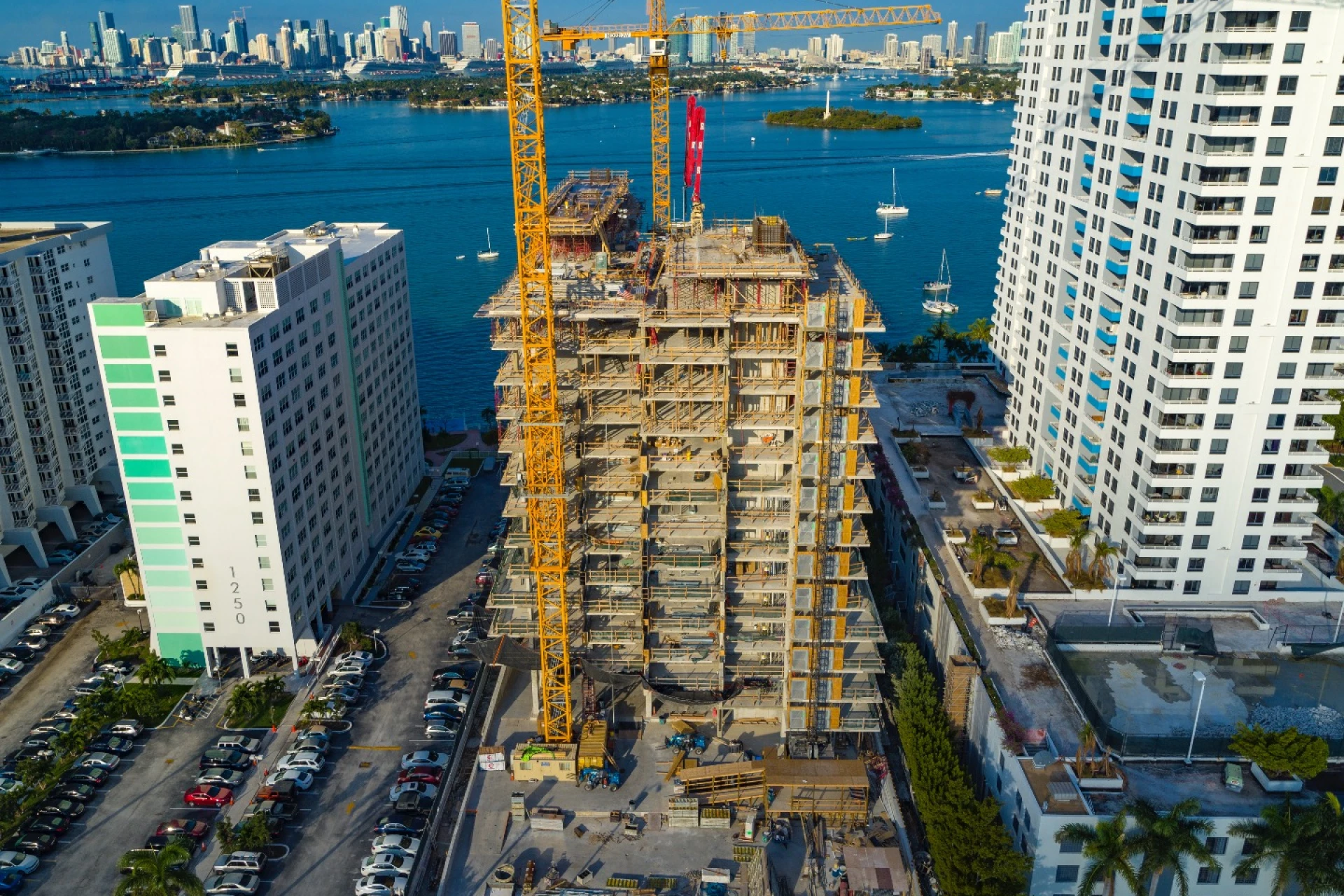 Jean Nouvel-designed luxury high-rise tops out in Miami