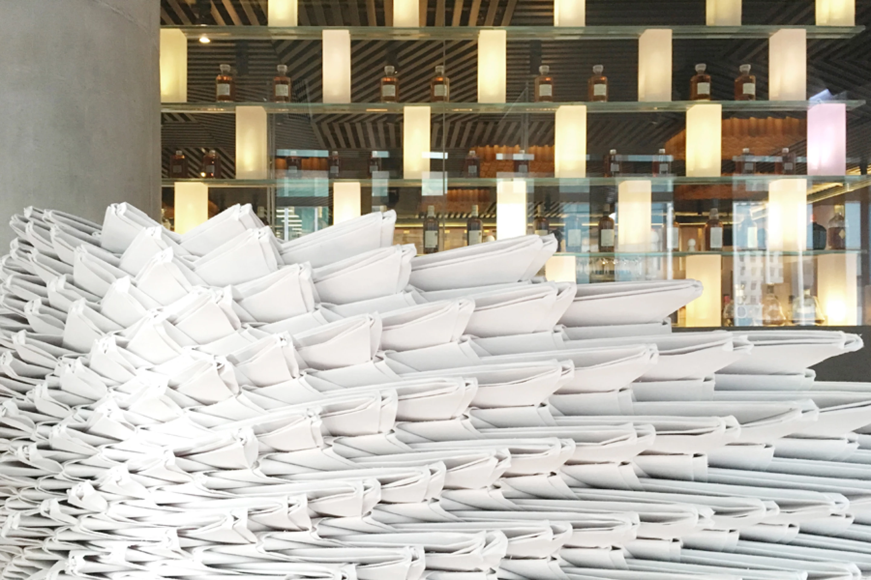 Shi-An: A Japanese origami tea house made entirely out of paper