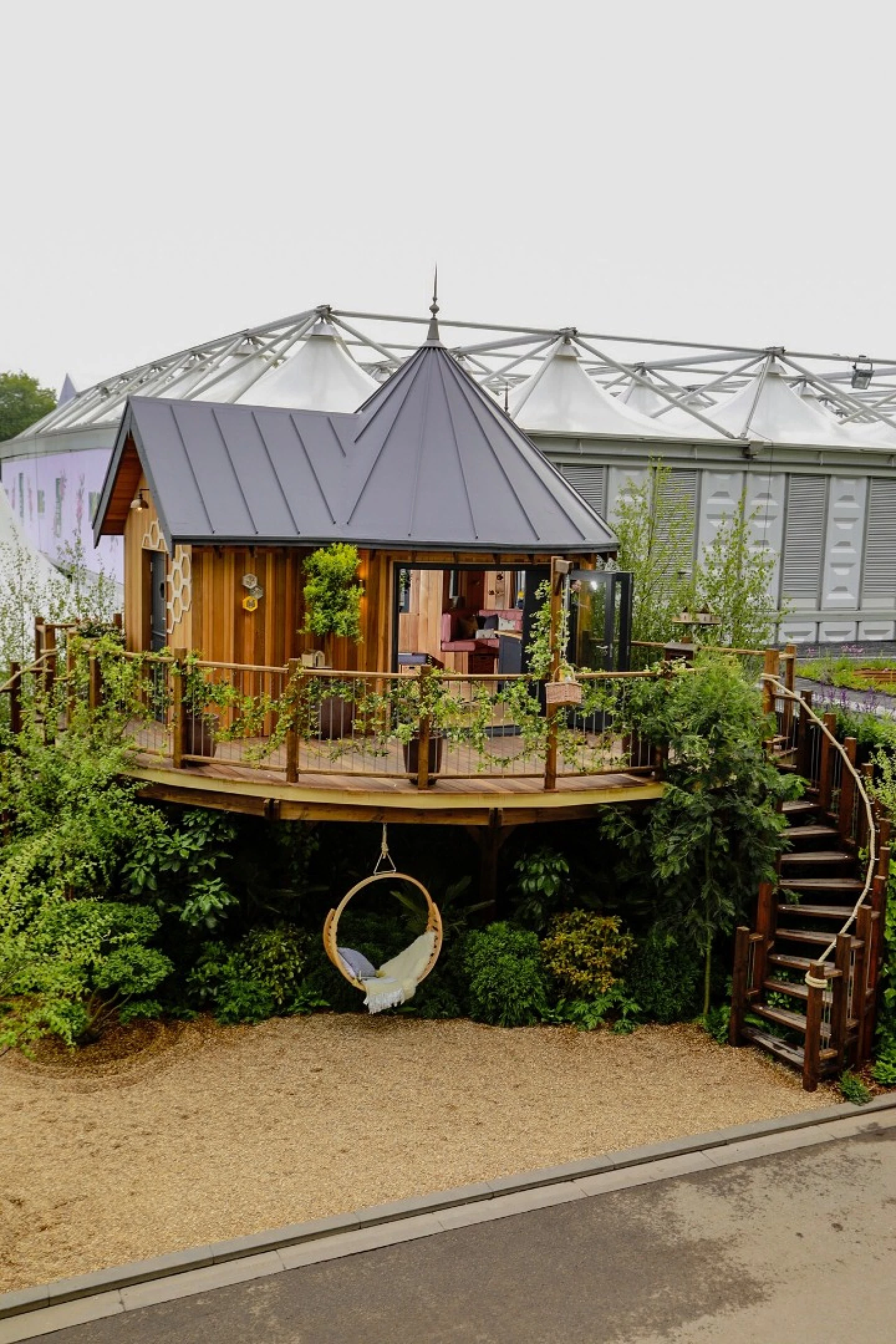 Luxury prefabricated treehouse revealed at the RHS Chelsea Flower Show