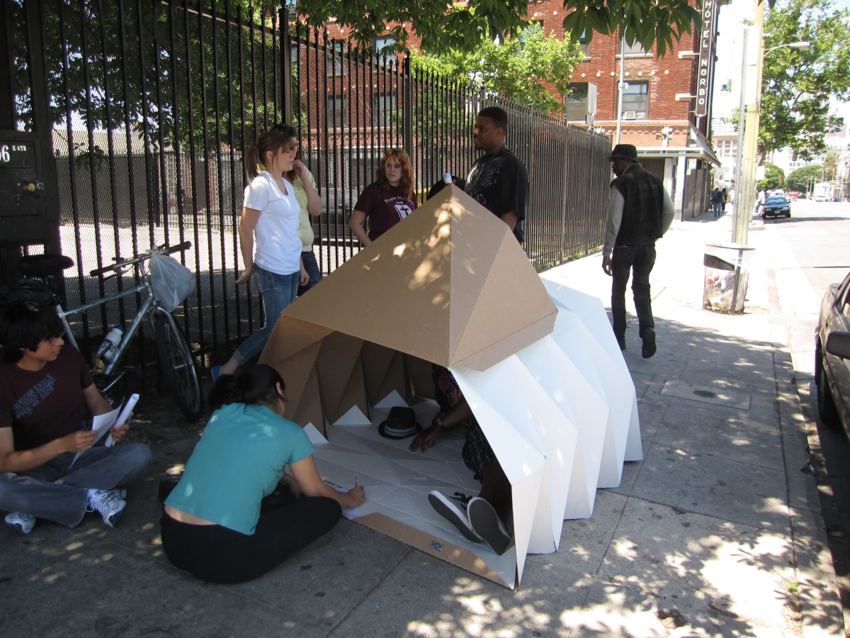Cardborigami fuses cardboard and origami to shelter the homeless