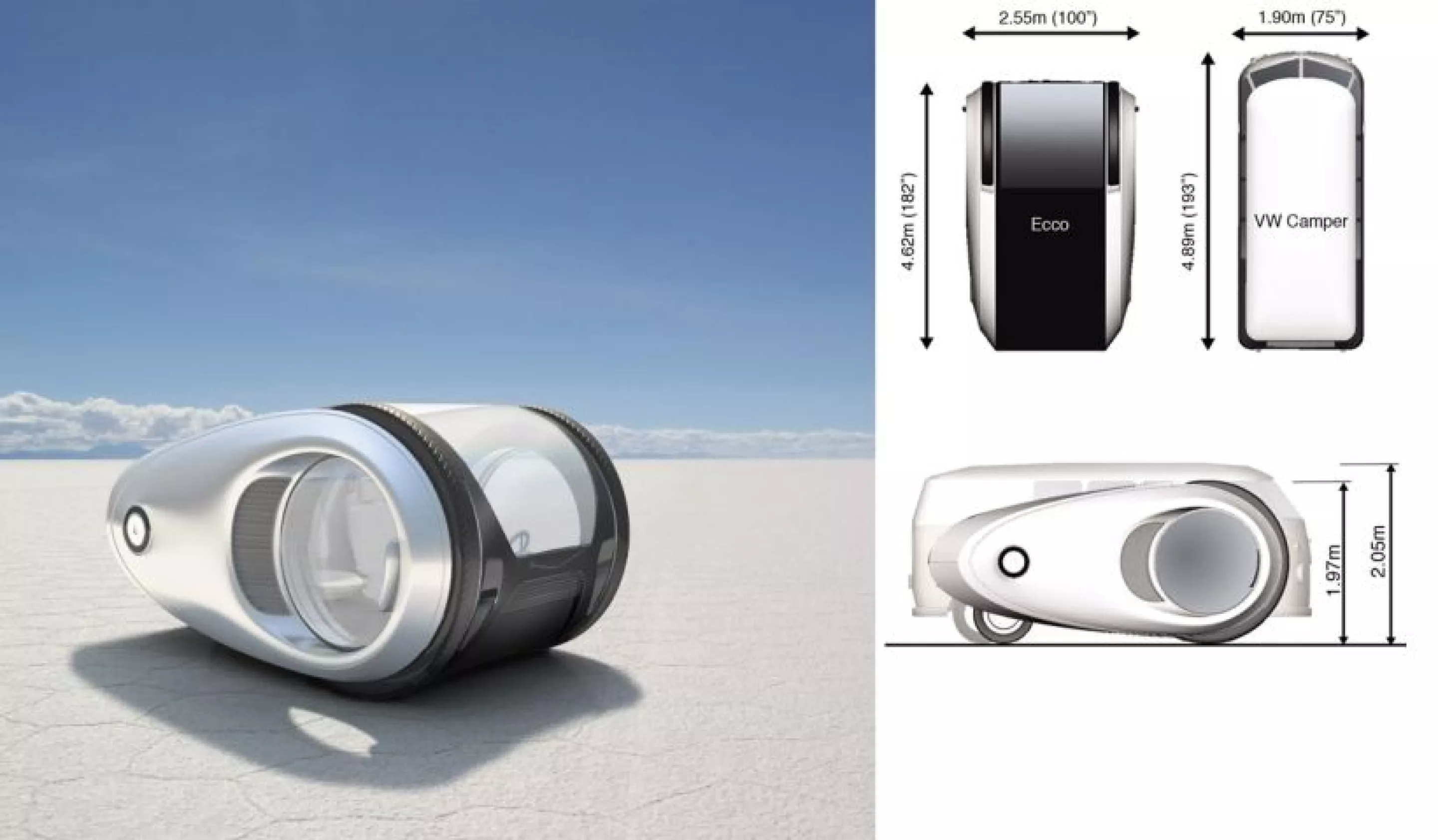 Futuristic all-electric Ecco Camper concept from NAU