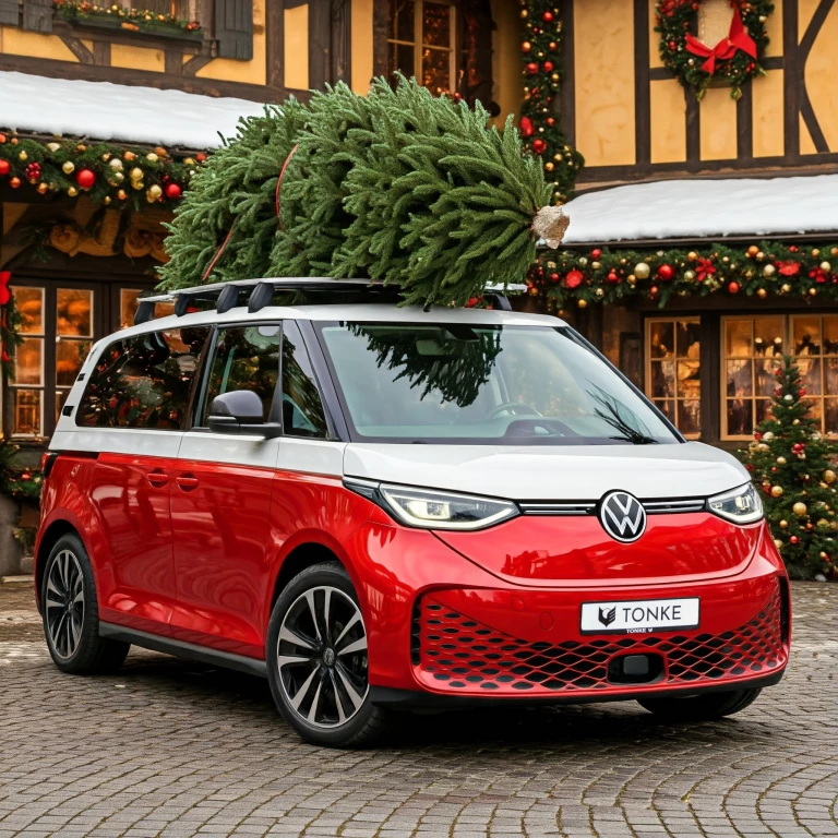 VW Buzz mini-camper fits in family of 5 via explosive pop-up roof