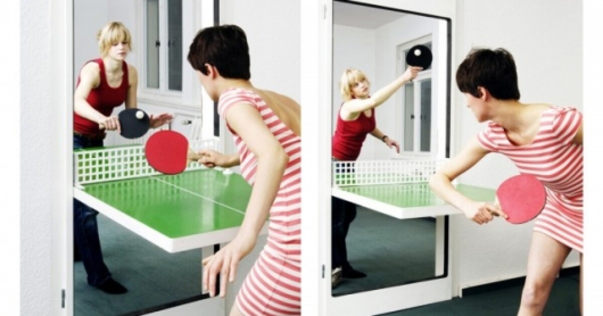 Novel design opens door for ping pong fans