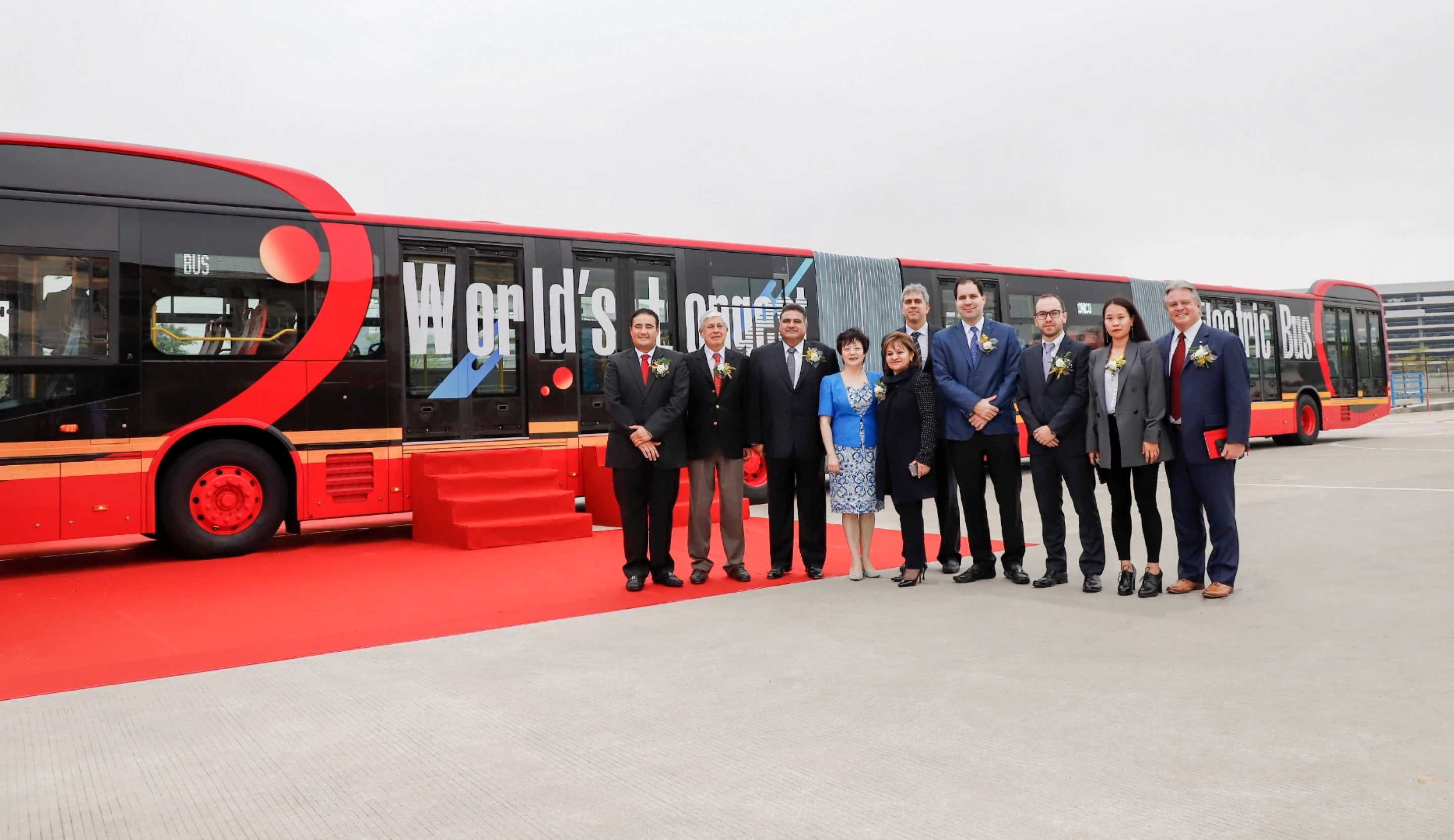 World's longest electric bus can carry 250 passengers