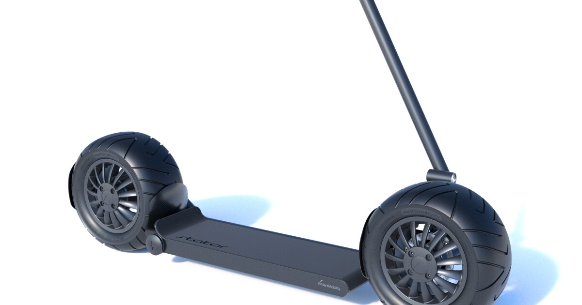 Big-wheeled, tubular electric scooter goes up for pre-order