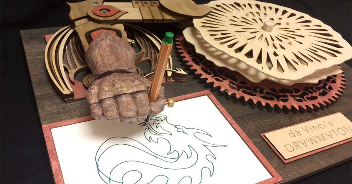 da Vinci-inspired drawing machine brings Renaissance auto-sketching to life