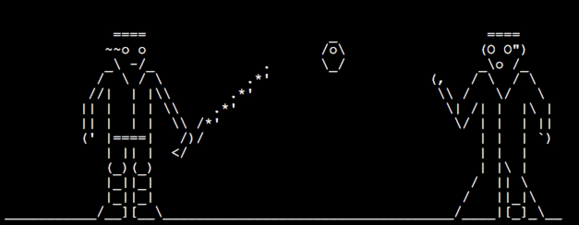 Art in the age of ones and zeros: ASCII art