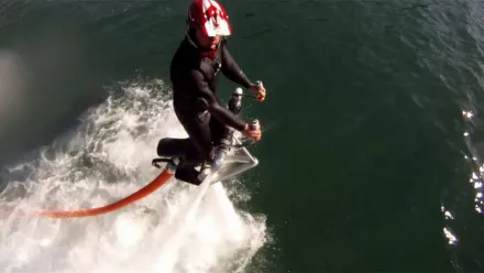 The Jetovator flying water bike adds momentum to the "firehose" market