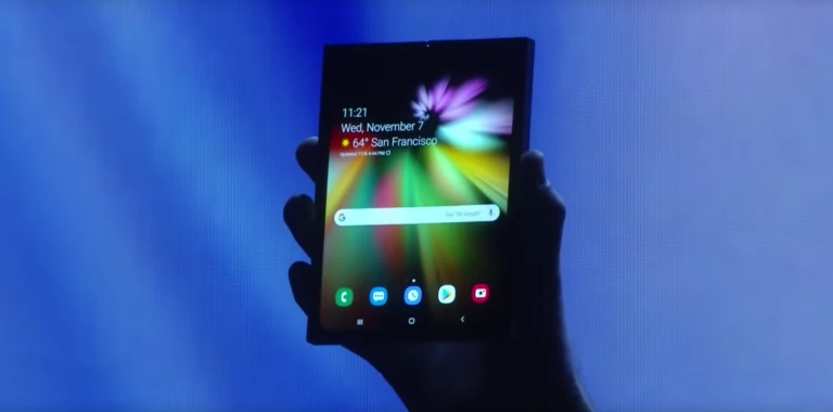 Samsung finally unfurls its folding phone screen prototype