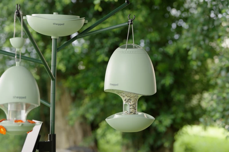 Ultimate bird hangout has smart feeders, pool and 24/7 video stream
