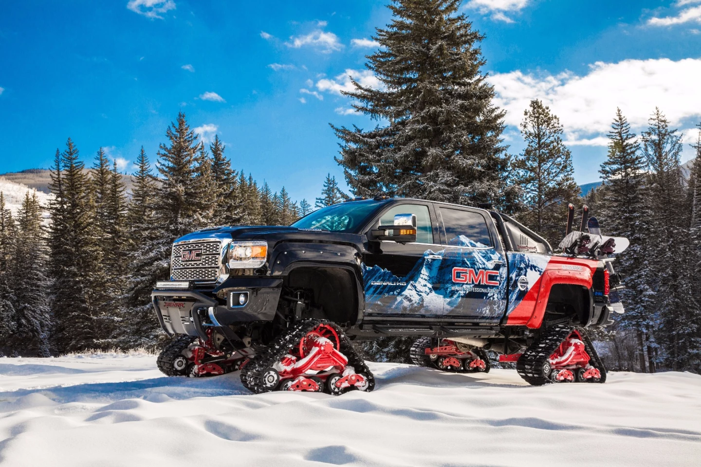 GMC All Mountain concept turns snow and steep gradients into a playground