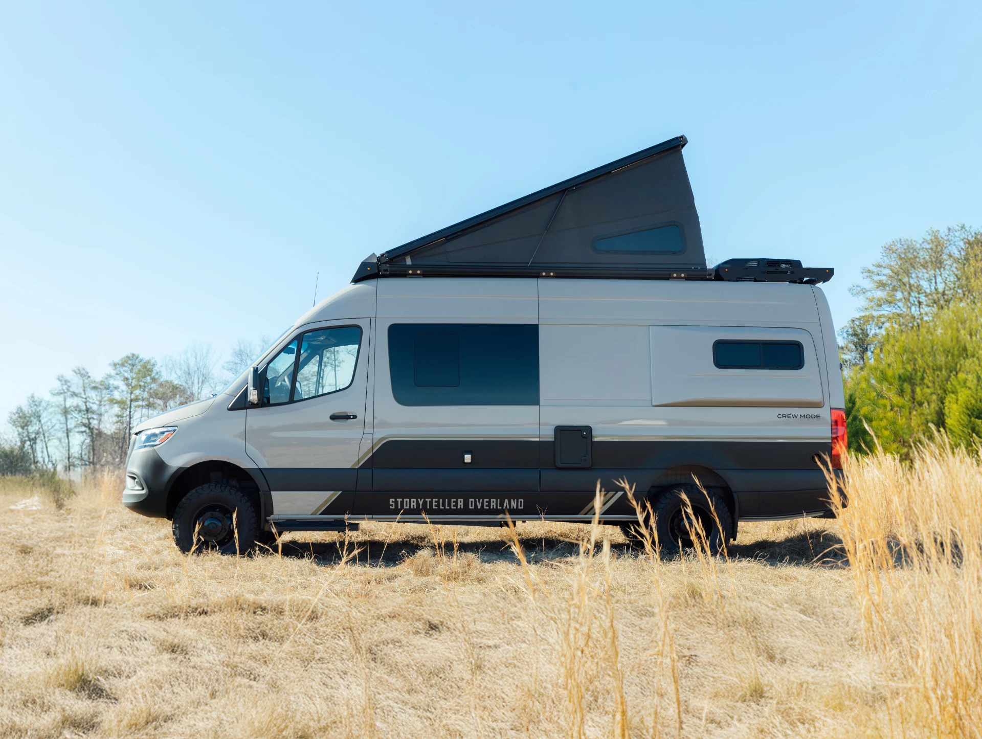 Storyteller Crew Mode 4x4 camper van carries and sleeps five people