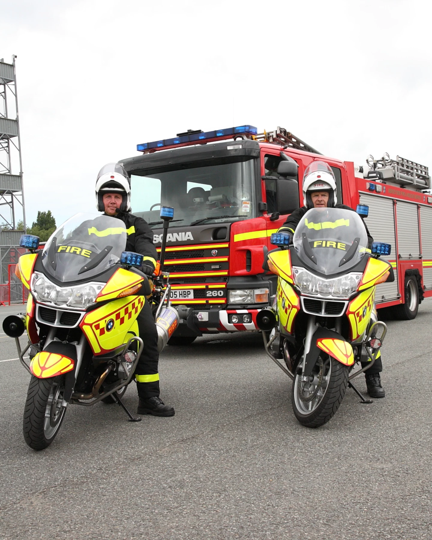 Merseyside Fire Service trials fire-fighting motorcycles